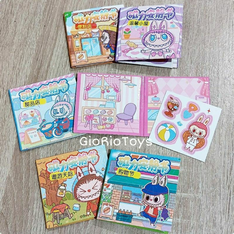 Jual Stiker Buku Magnet Labubu Magnetic Sticker Book - Labubu | Shopee ...