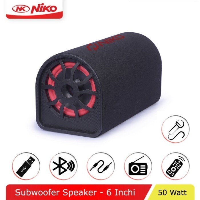 Jual Niko Subwoofer Speaker Bluetooth GL6 Remote 6 inch | Shopee Indonesia