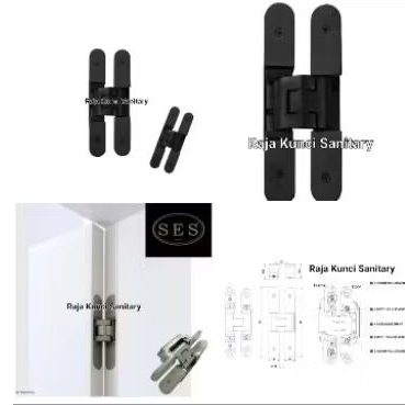 Jual Engsel Tanam SES/Invisible Hinge SES IH 01 SS/IH 01 BM/Engsel ...