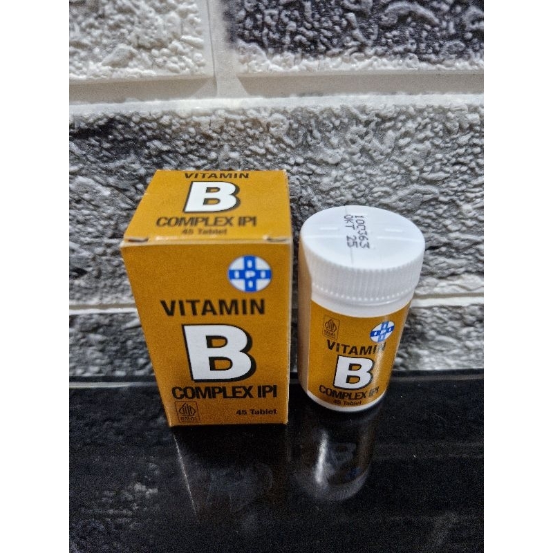 Jual VITAMIN B COMPLEX IPI BOTOL ISI 45 TABLET/ED MEI 2026 | Shopee Indonesia