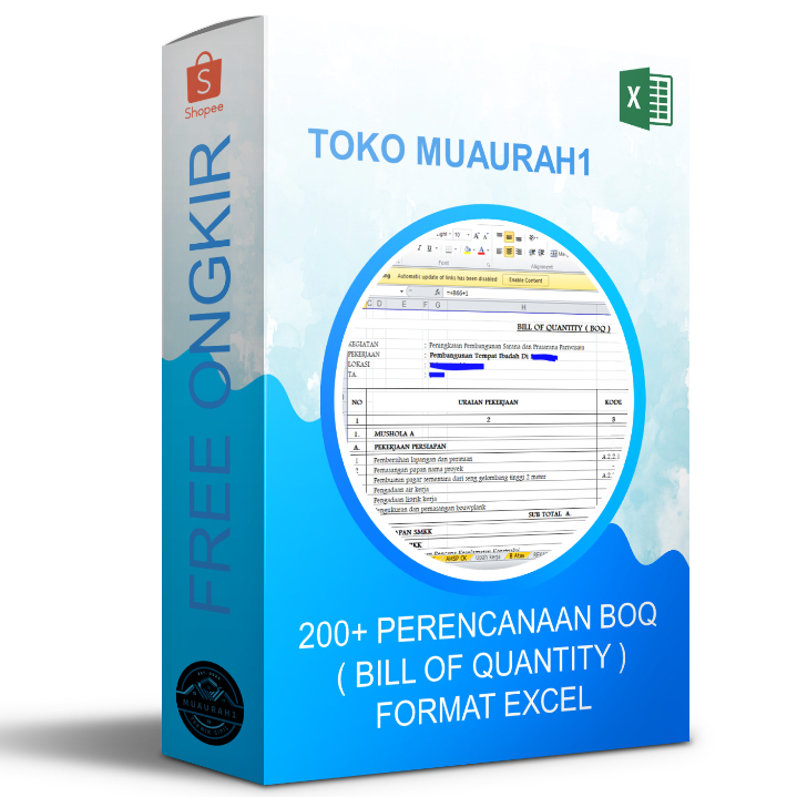 Jual 200+ perencanaan BOQ ( BILL OF QUANTITY ) format excel untuk ...