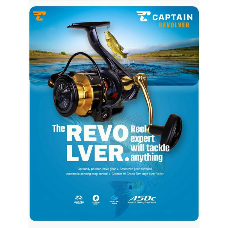 Jual Reel pancing Captain Classic Rev0lver | Shopee Indonesia