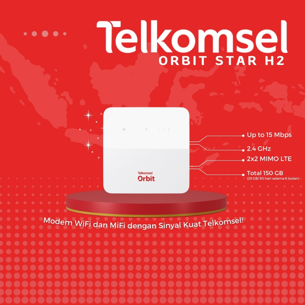Jual Telkomsel Orbit Star H2 Modem Wifi | Shopee Indonesia