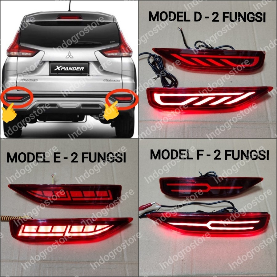 Jual Lampu LED Reflektor Bumper Belakang Mobil Xpander 2016 2017 2018 ...