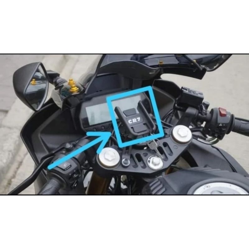 Jual Holder Hp motor aluminium USB charger Ninja CBR nmax ADV XMAX PCX ...