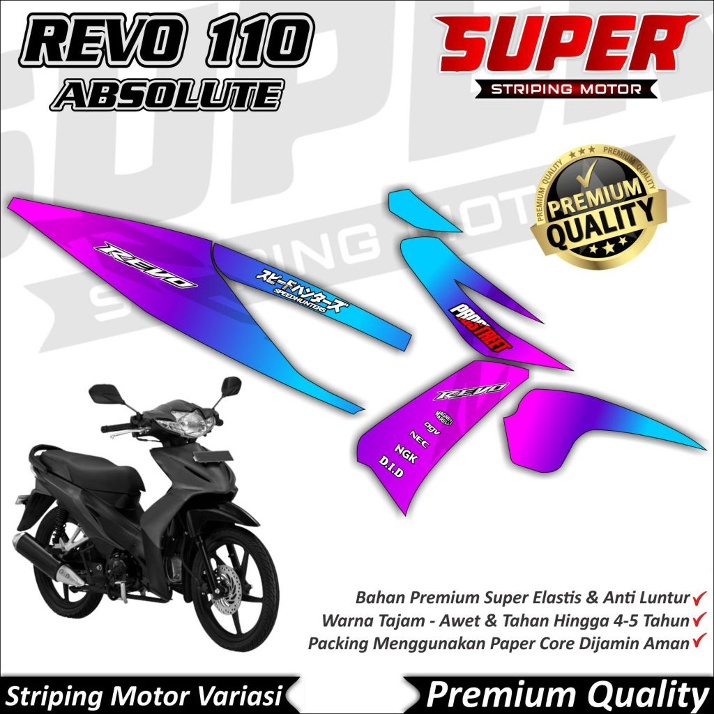 Jual Stiker Revo Absolute Anti Luntur keren Striping Revo Absolute ...