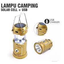 Jual LAMPU LENTERA LED CAMPING EMERGENCY TENAGA SOLAR DENGAN SENTER Recharge | Shopee Indonesia