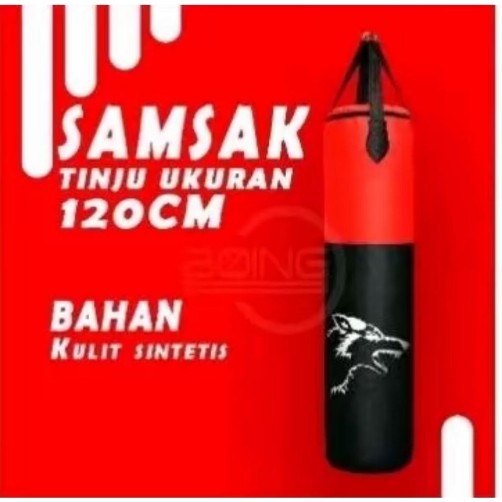 Jual samsak full kulit 120cm mma boxing muaythai | Shopee Indonesia