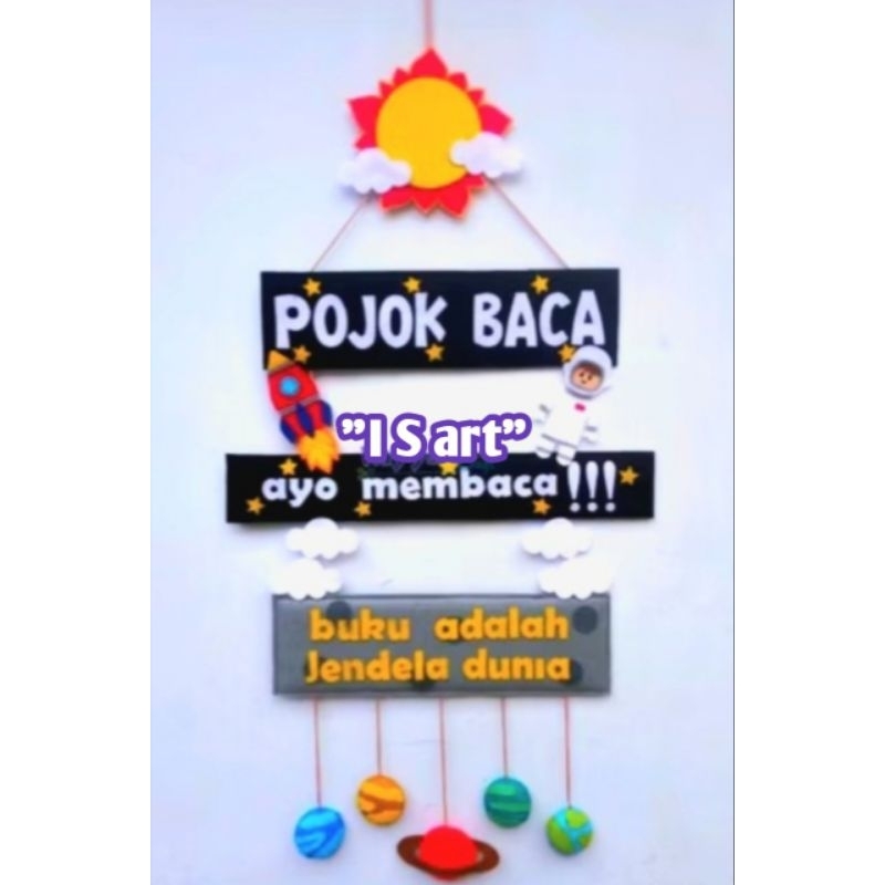 Jual Hiasan Kelas Aesthetic/Pojok Baca/Hiasan dinding/Aksesoris/kerajinan kain flanel/Hiasan ...