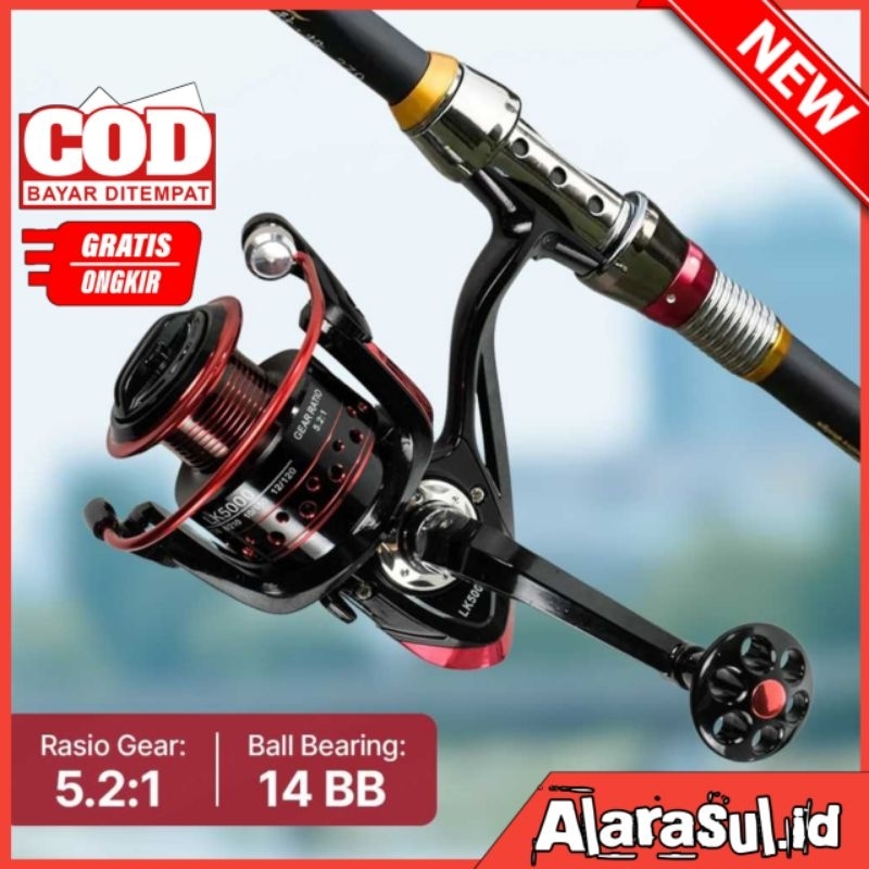 Jual Reel Pancing Rill Pancing Murah Alat Pancing Gold Sharking LK5000 ...