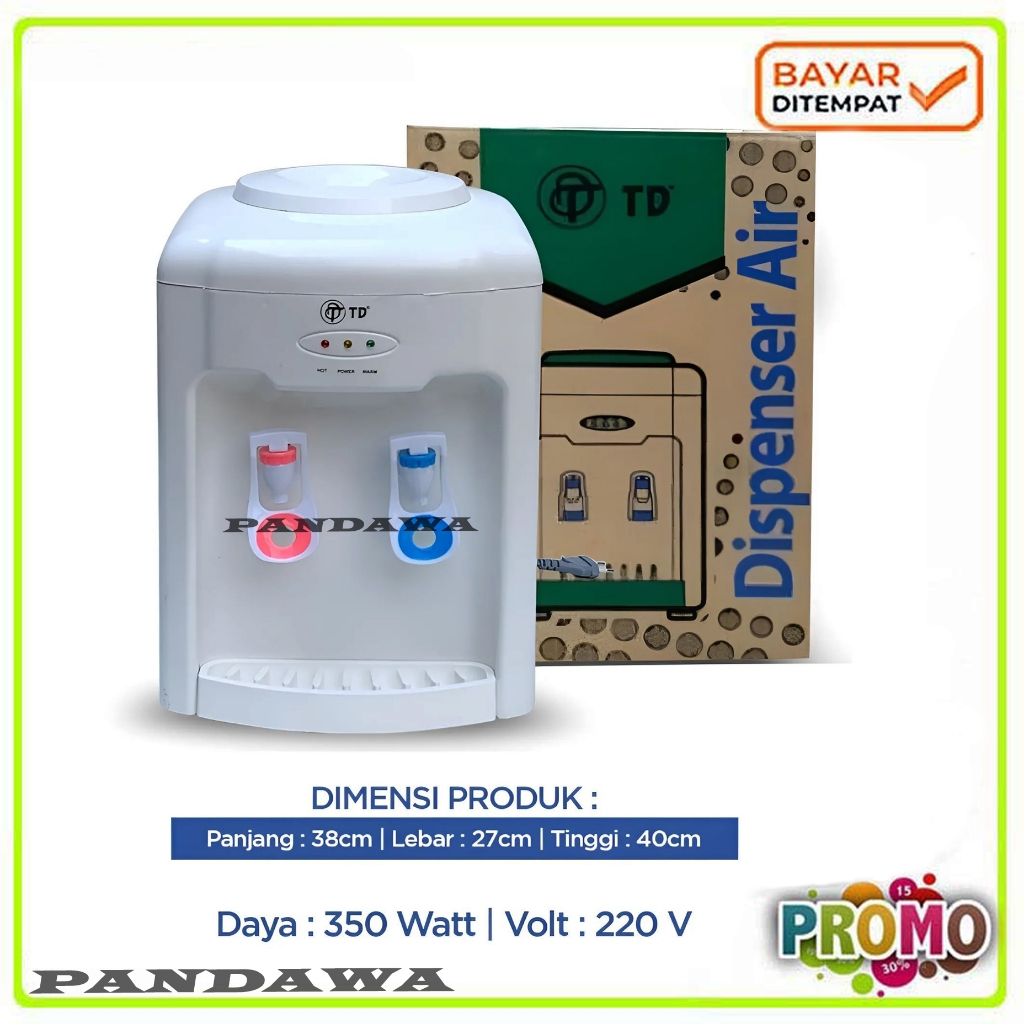 Jual DISPENSER AIR MINUM GALON LISTRIK TD HOT DAN NORMAL DISPENSER ...