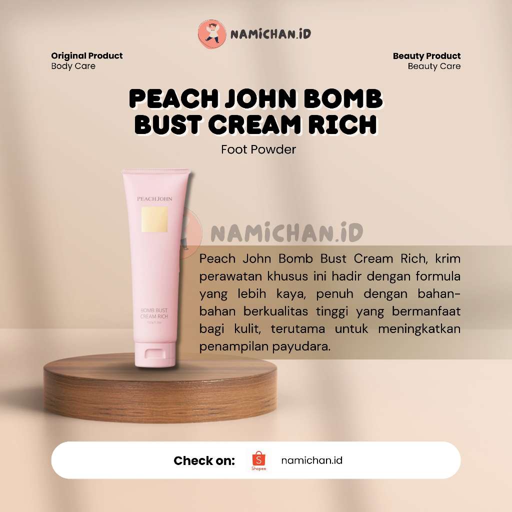 Jual [ PO Japan Juni 2025 ] PEACH JOHN Bomb Bust Cream Rich 150g ...