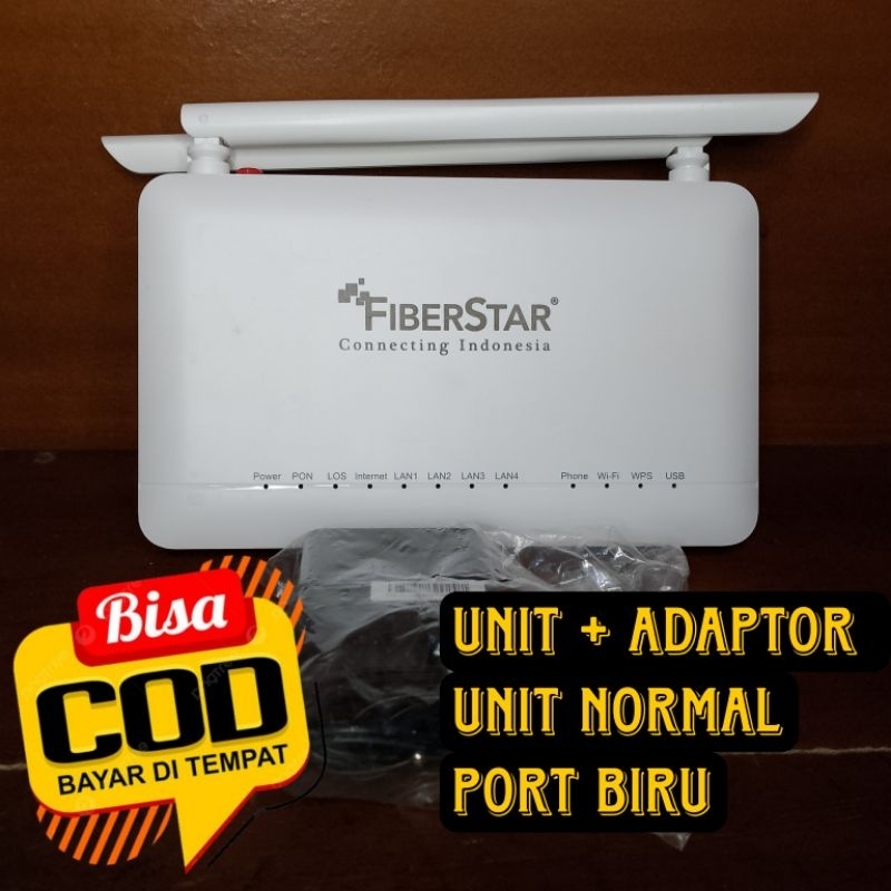 Jual BISA BAYAR DITEMPAT!!! FIBERSTAR F609 V9 PORT BIRU + ADAPTOR ...