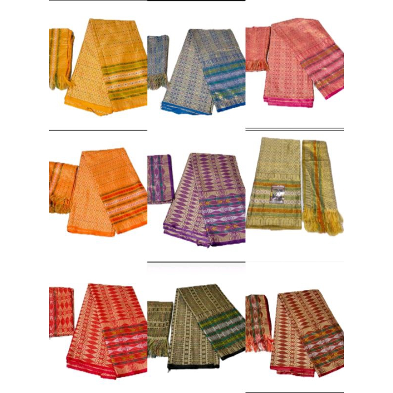 Jual kain tenun songket thailand + selendang syal ecer dan grosir khas sulawesi palembang ...