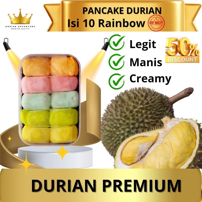 Jual PANCAKE DURIAN MEDAN PREMIUM / PANCAKE DURIAN JAKARTA ISI 10 ...