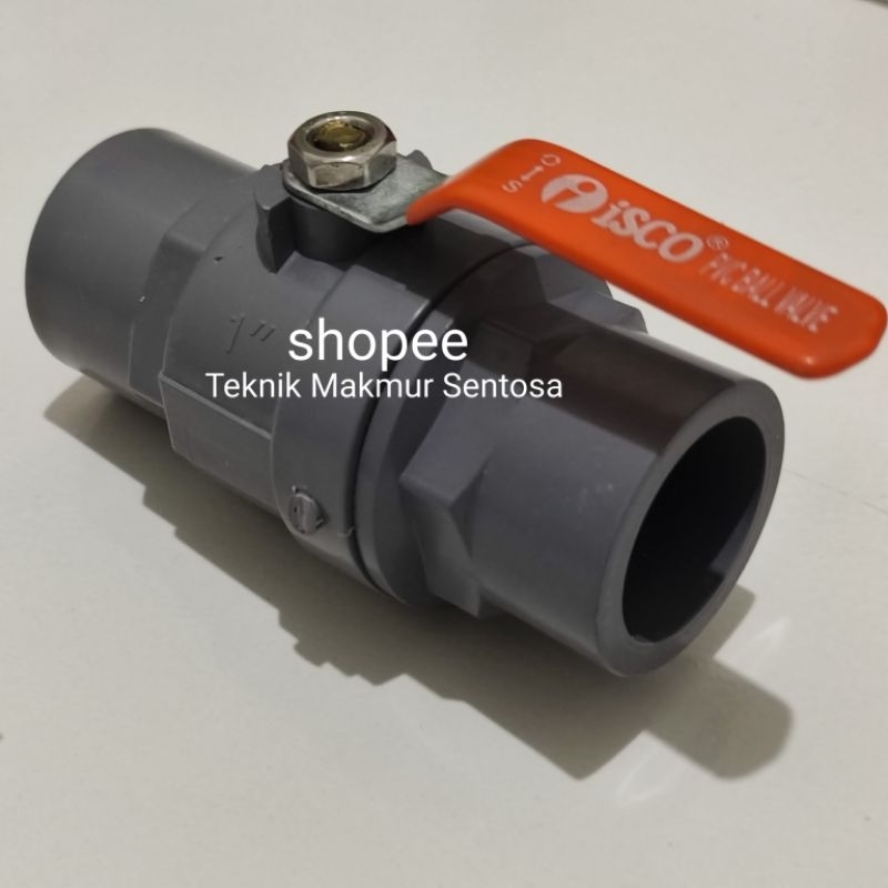 Jual Stop Kran Air PVC 1" Gagang Stainless - Ball Valve 1 Inch Keran | Shopee Indonesia