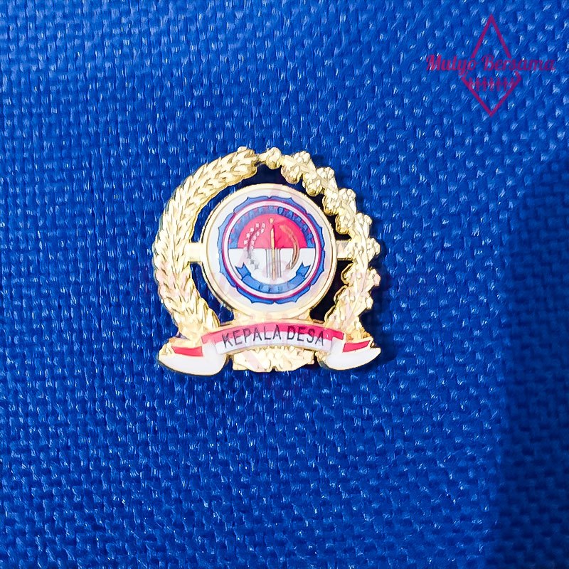 Jual Pin Bros Kepala Desa Model Padi Kapas Lencana Lurah Kades Logo ...