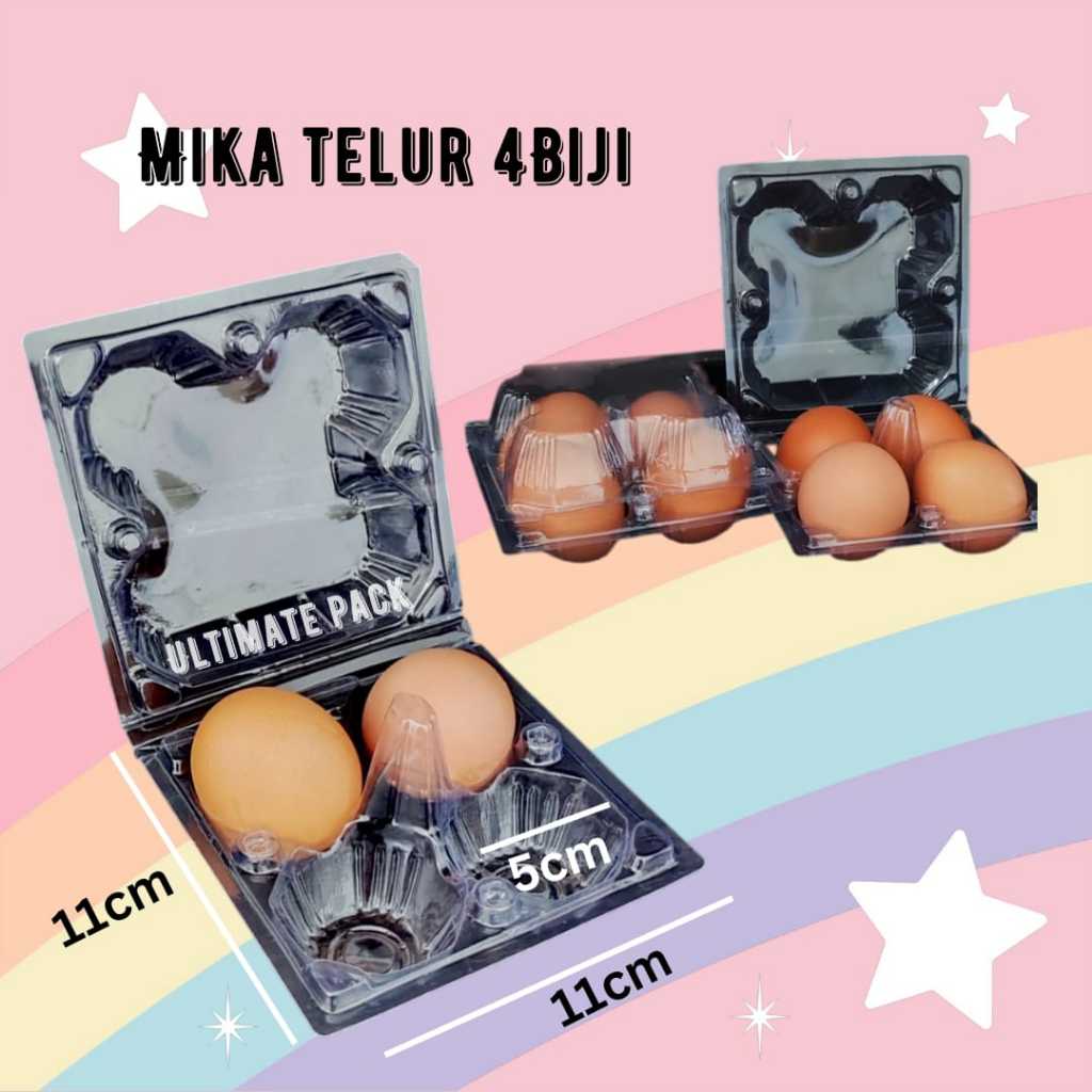 Jual Mika Telor isi 4 isi 6 isi 10 telur TEBAL (25pcs) Mika Telur ...
