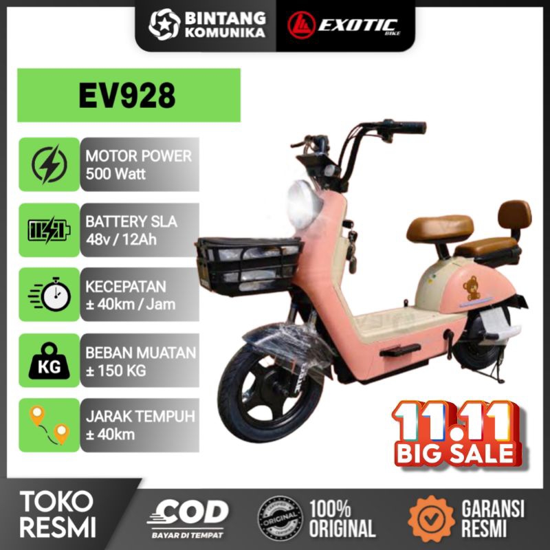 Jual [NEW] Sepeda Listrik Exotic Ev928 bergambar dan EV927 polos ...