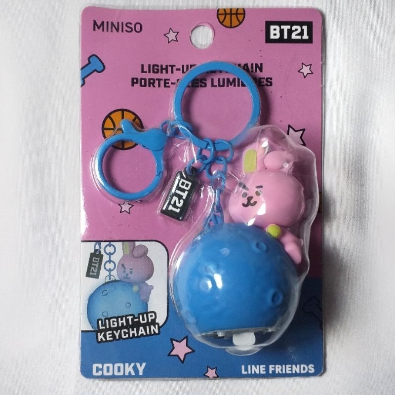 Jual [READY] Official Light-Up Keychain Cooky BT21 x Miniso | Shopee ...