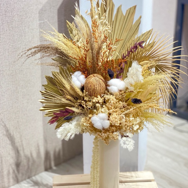 Jual Rangkaian Pot Bunga Kering Table Vase Dried Flower Arrangement ...