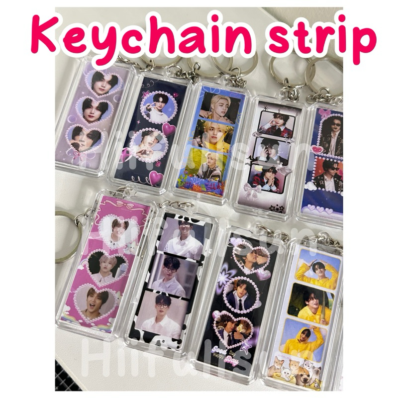 Jual keychain strip, photostrip keychain, gantungan kunci pgotostrip ...