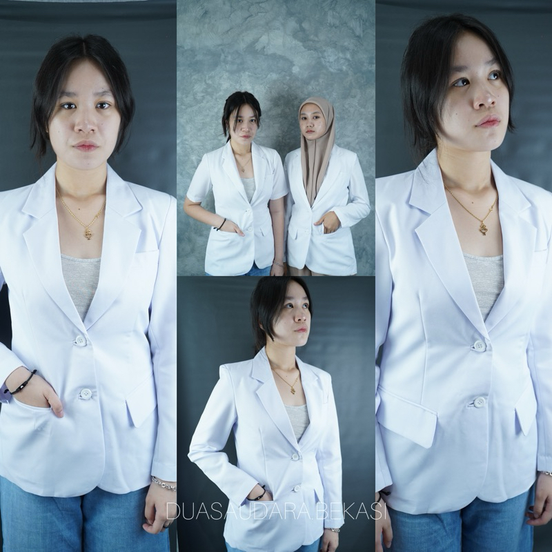 Jual JAS DOKTER WANITA LENGAN PANJANG / JAS DOKTER /SNELLY DOKTER ...