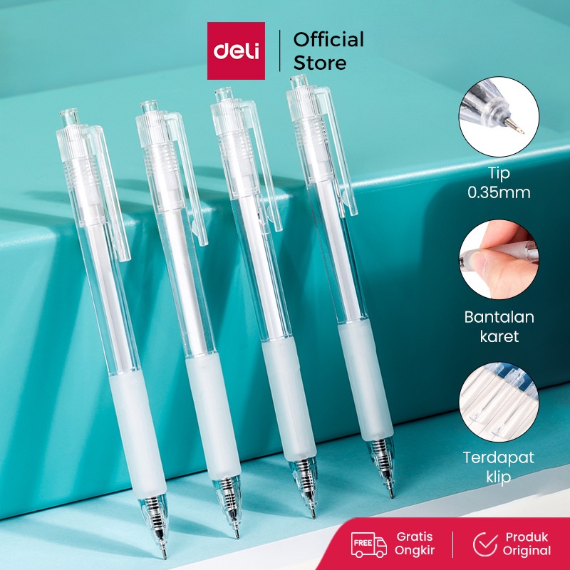 Jual Deli Gel Pen / Pulpen Gel 0.35 mm Penulisan Halus Nyaman Digenggam ...