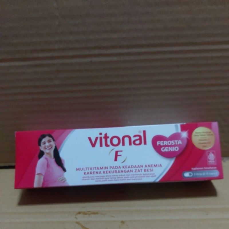 Jual VITONAL F FEROSTA GENIO 1 BOX ISI 50 KAPSUL | Shopee Indonesia
