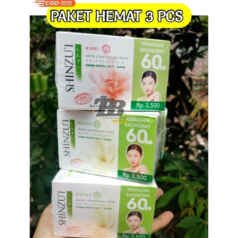 Jual SABUN SHINZUI BATANG 60g | PAKET HEMAT 3PCS | SABUN SHINZUI CAIR ...