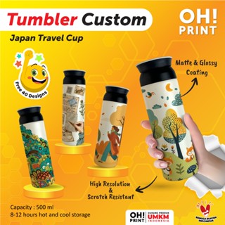 Jual Tumbler Custom Cetak Botol Minuman Print UV - Japan Travel Cup | Shopee Indonesia