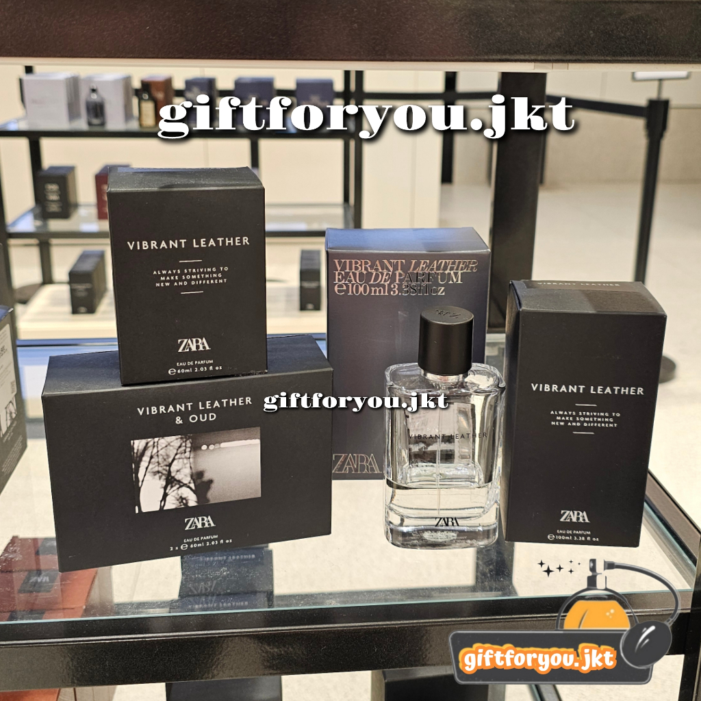 Jual Zara Man Vibrant Leather Parfum Cowok 60 100 ml EDP Eau De Perfume ...