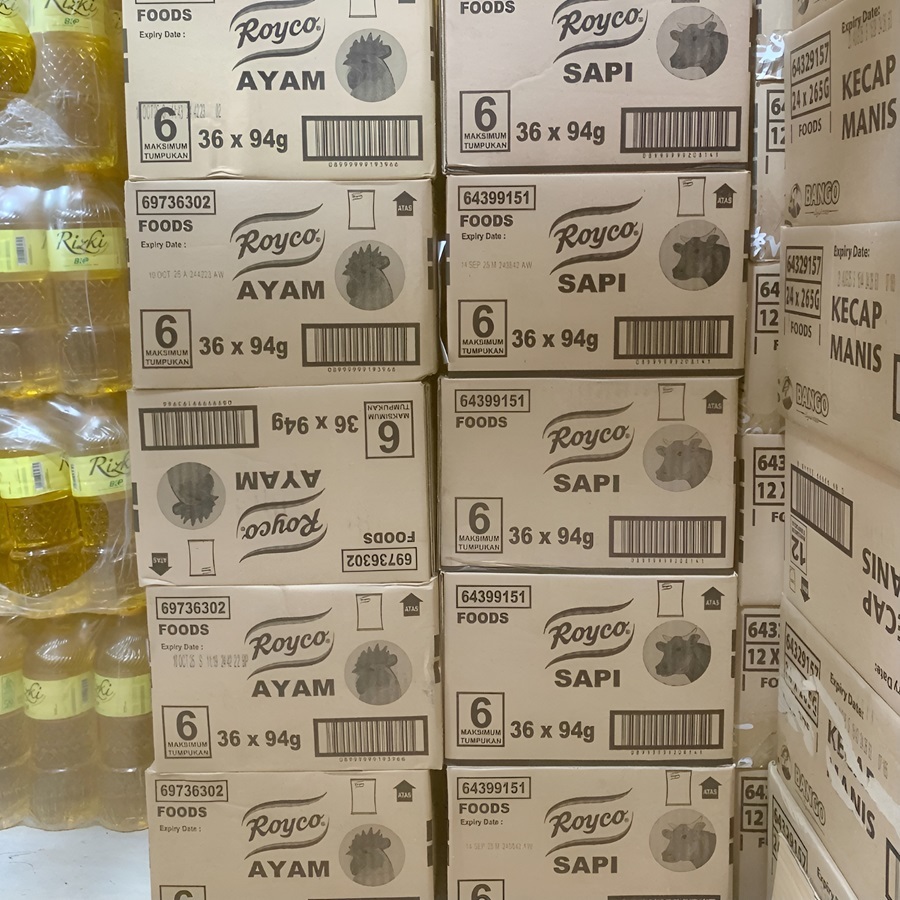 Jual Royco 94gr Kaldu Penyedap - 1dus / Royko Goceng Bumbu Rasa Ayam ...