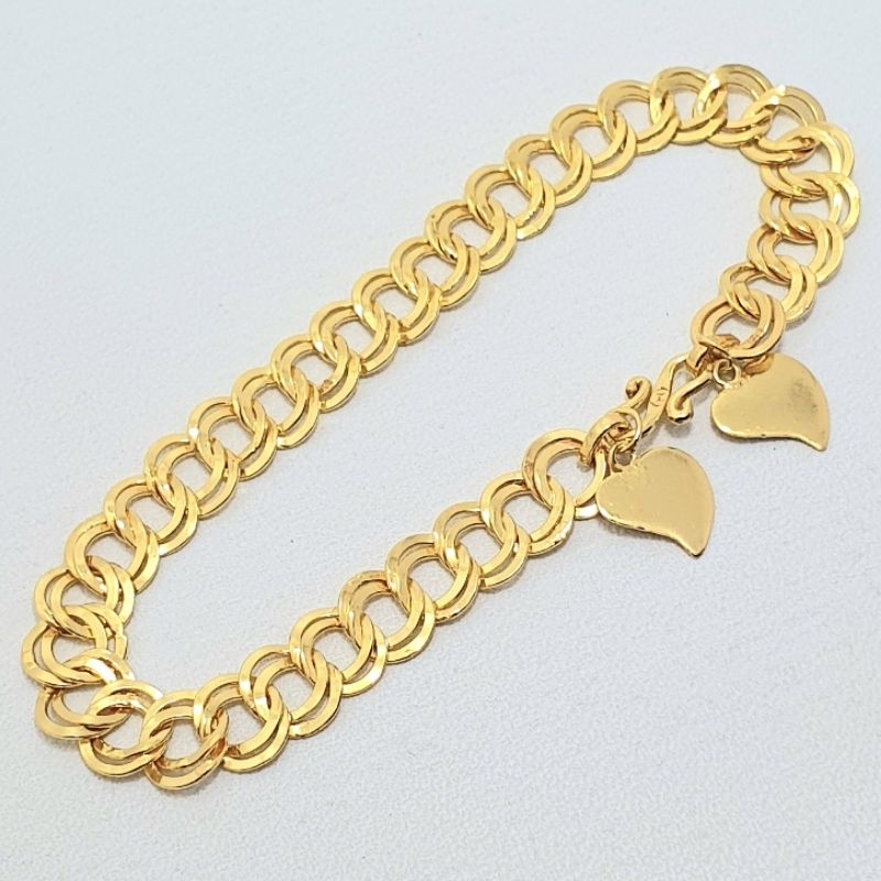 Jual Gelang Emas Muda Ring Susun Double 5 Gram | Shopee Indonesia