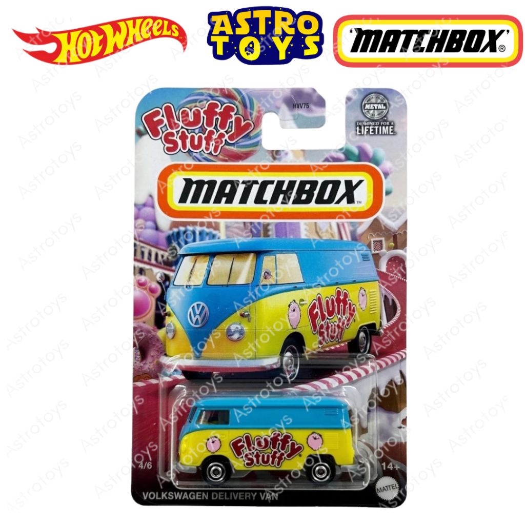 Jual Matchbox VW Volkswagen Delivery Van Fluffy Stuff 1:64 car / Mainan Koleksi Diecast Metal ...