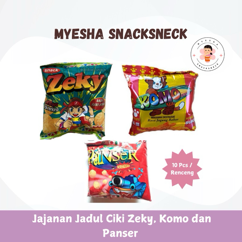 Jual Jajanan Jadul Chiki Panser, Jeki, Komo Berhadiah (Jika beruntung ...