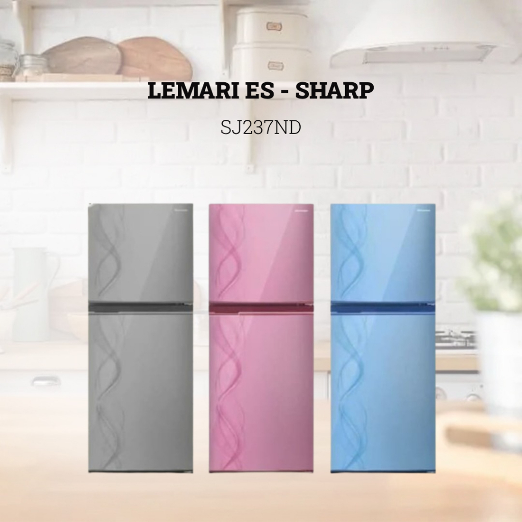 Jual SHARP Lemari es/kulkas 2 pintu SJ237ND (AB/AP/AS) cek warna ...