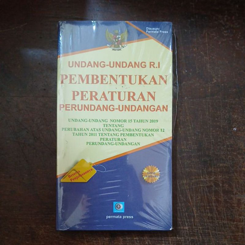 Jual Buku Original UU RI no 15 tahun 2019 tentang pembentukan peraturan ...