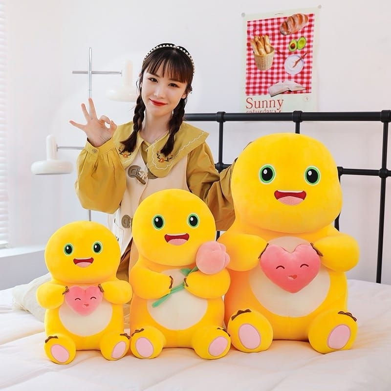 Jual BONEKA NAILONG LOVE_Dino Kuning Boneka Doll Kuning Lucu Imut ...