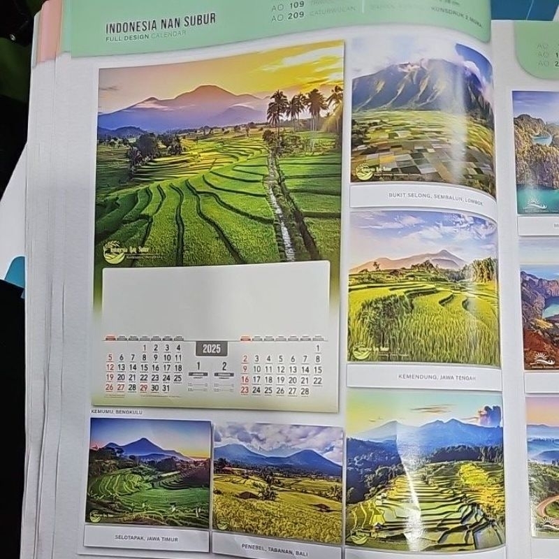 Jual PO SABLON KALENDER DINDING STANDAR 100 PCS KALENDER MEJA 50 PCS ...