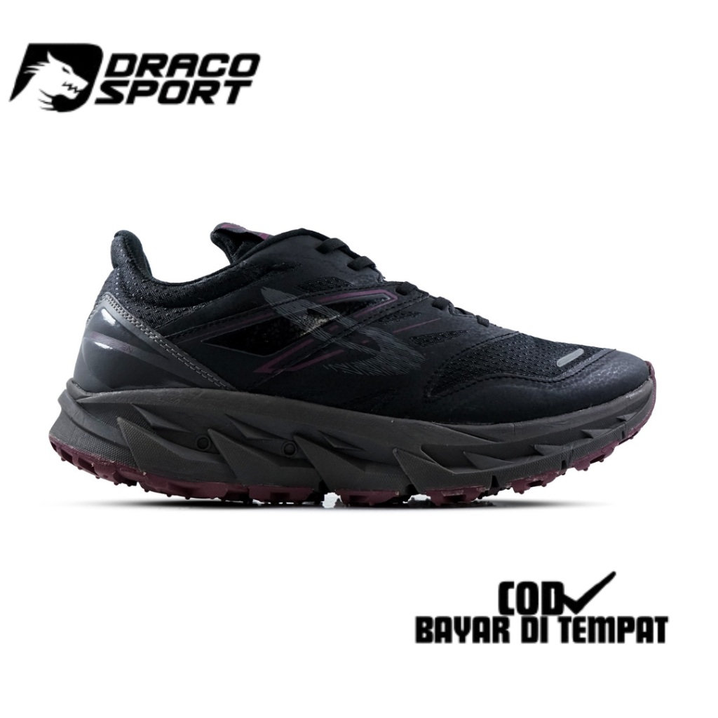 Jual Sepatu Trail Running 910 ORIGINAL YUZA EVO - HITAM/BURGUNDY/ABU ...