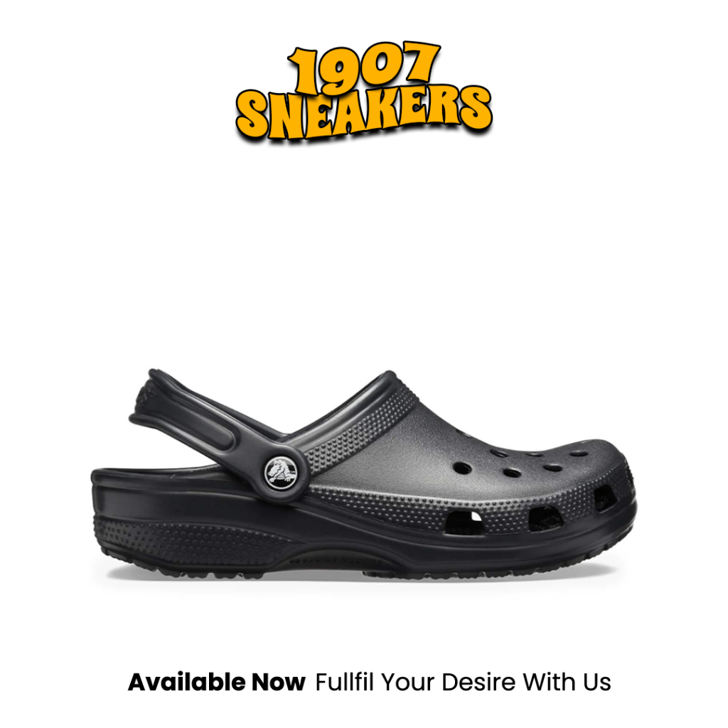 Jual Sepatu Sendal Unisex Crocs Classic Clog - Black ORIGINAL CCR10001 ...