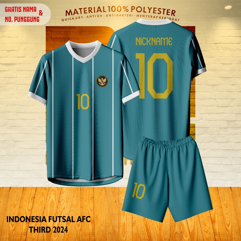 Jual Jersey/Baju Bola TIMNAS FUTSAL THIRD 24/25 SUPORTER Gratis Name ...