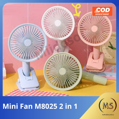 Jual Kipas Angin Meja Portable Jepit Usb/Kipas Angin Meja Mini M8025 ...