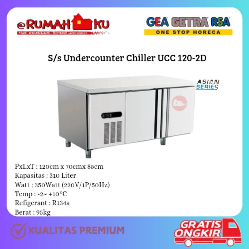 Jual GEA S/s Undercounter Chiller UCC-120-2D/GEA Chiller UCC-120-2D ...