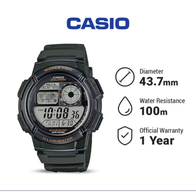 Jual Casio AE - 1000W - 1AVDF | Shopee Indonesia