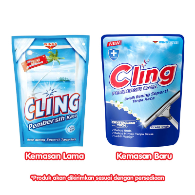 Jual Cling Pembersih Kaca Refill Pouch 425 ML Kemasan Baru | Shopee ...