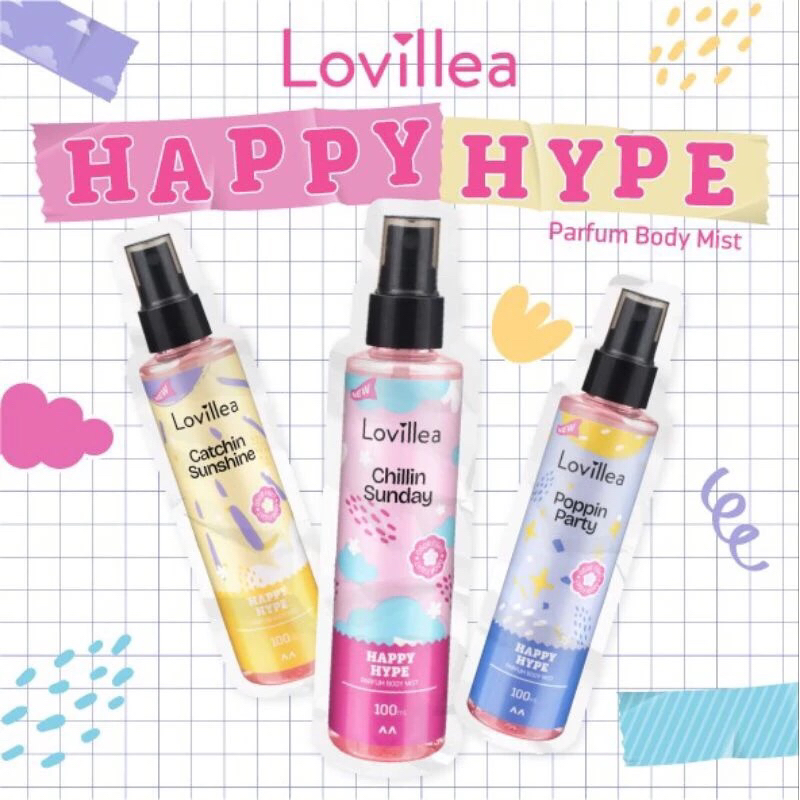 Jual Lovillea Happy Hype Parfum Body Mist 100ml | Shopee Indonesia