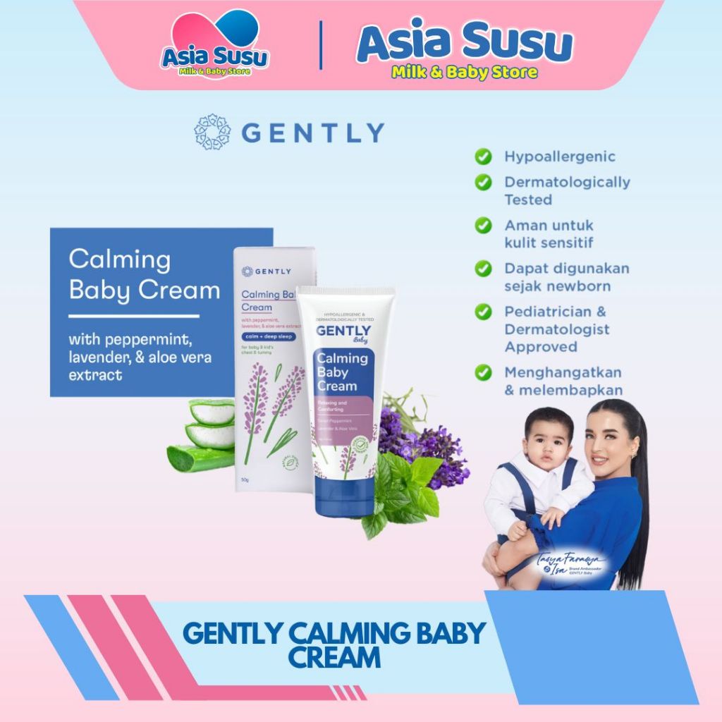 Jual GENTLY Calming Baby Cream 50GR - 20GR | Krim untuk Bayi Newborn ...