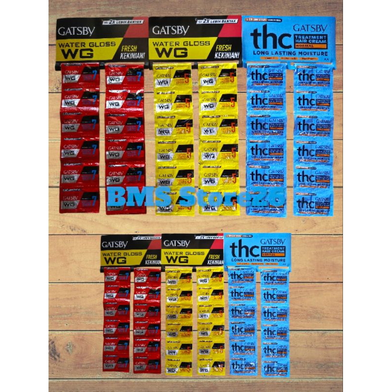Jual Gatsby Sachet - Gatsby Renceng - Gatsby Minyak Rambut 1 Pack Isi ...
